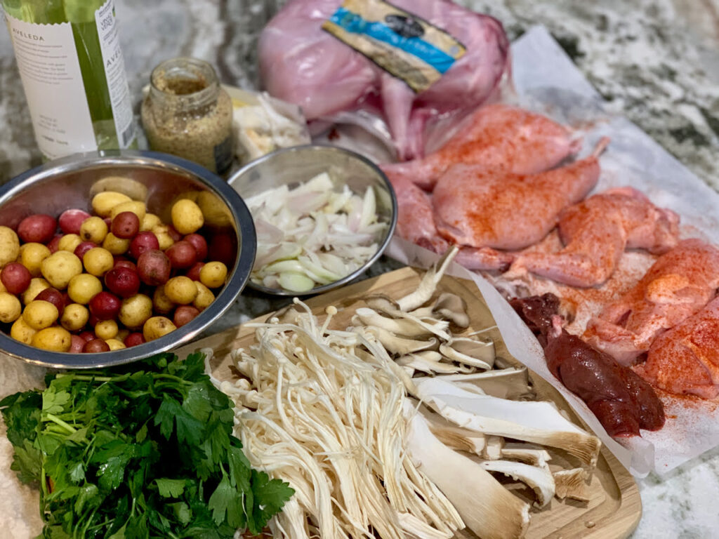 Roasted Rabbit With White Wine Sauce (with video)