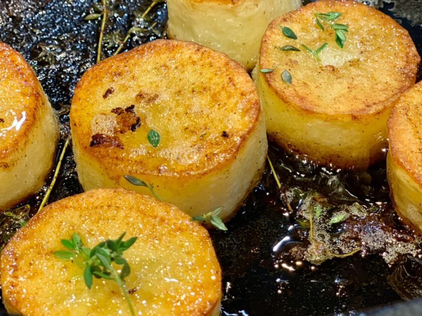 Fancy French Fondant Potatoes (with video)