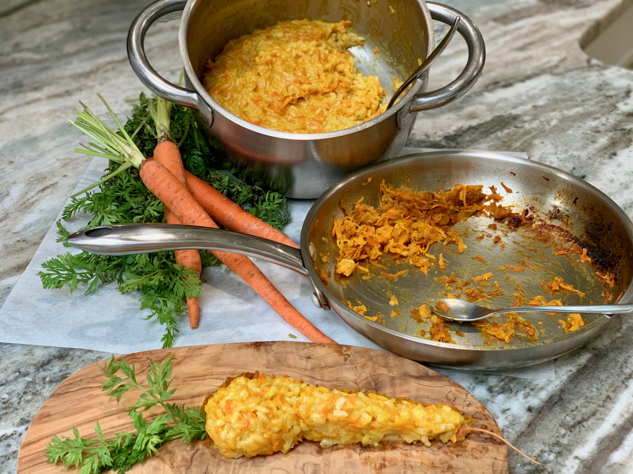 Garden Inspired Creamy Carrot Risotto Recipe (with video)