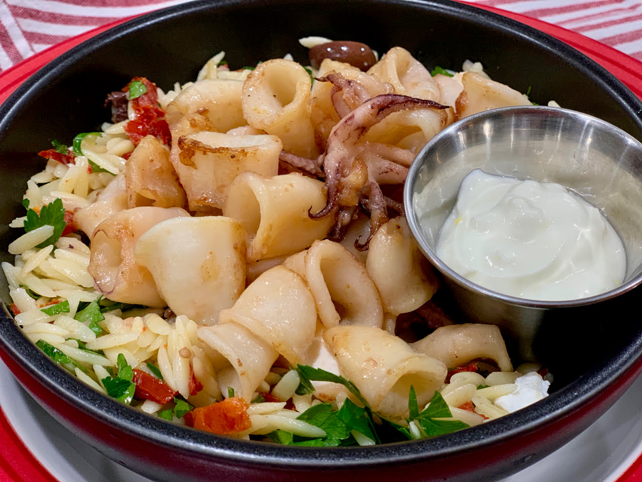 Mediterranean Grilled Stuffed Squid (with video)