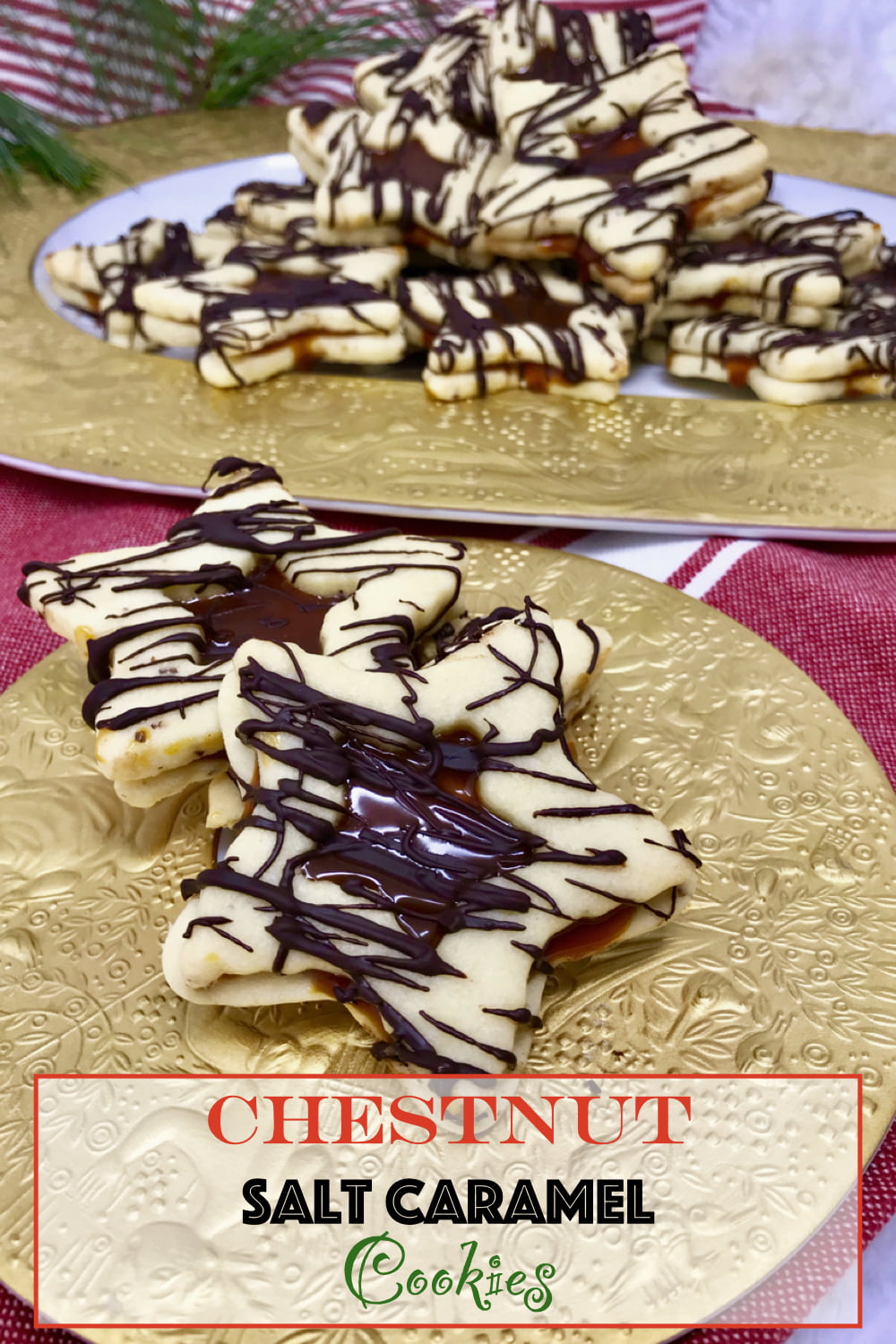 Salt Caramel Chestnut Cookies (with video)