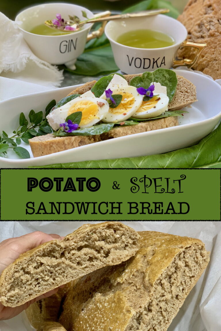Easy Spelt Potato Sandwich Bread
