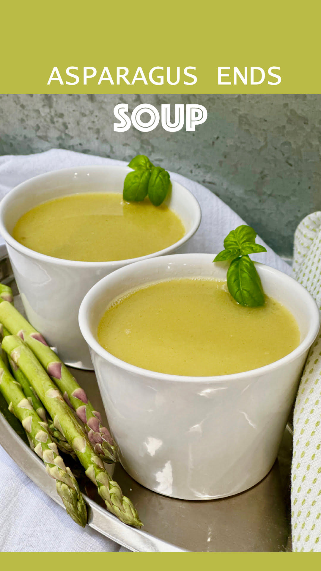 Asparagus Ends and Garlic Soup Recipe (with video)
