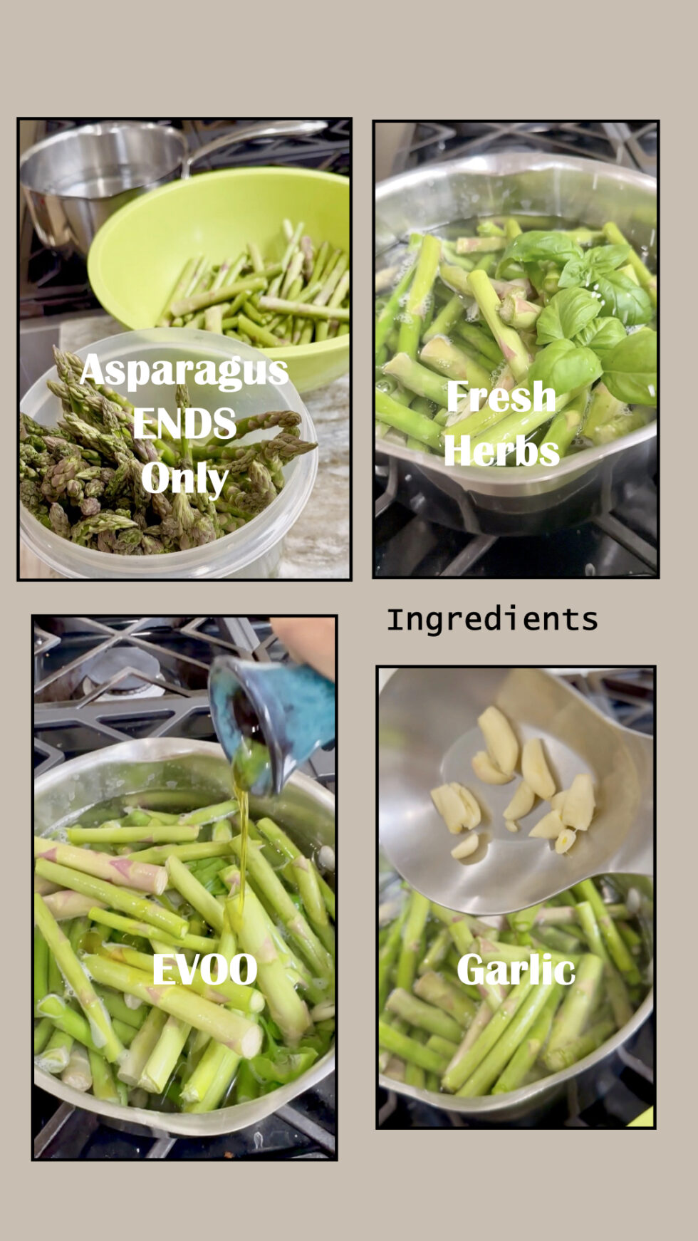 Asparagus Ends and Garlic Soup Recipe (with video)