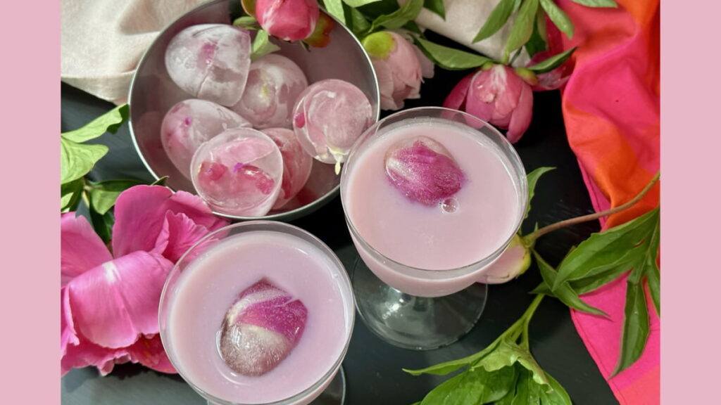Pink Peony Colada Cocktail Recipe (with video)