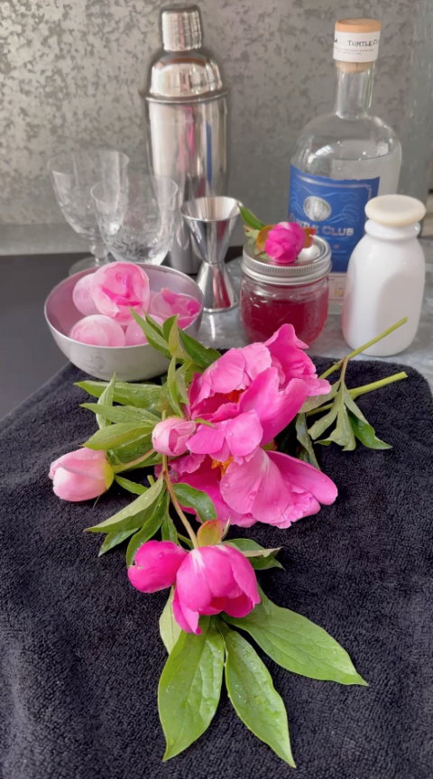 Pink Peony Colada Cocktail Recipe (with video)