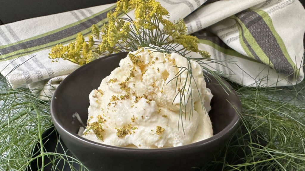 Fresh Fennel Pollen Ice Cream Recipe (with video)