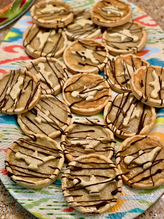 Mediterranean Sesame Tahini Custard Pie (step by step video)